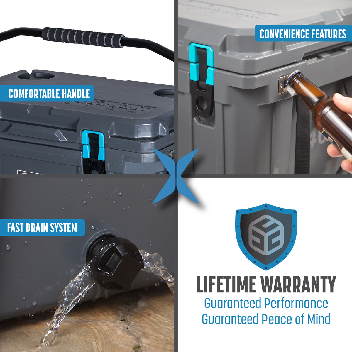 20 Quart Rotomolded Cooler - QuadraX | Cubix Outdoors